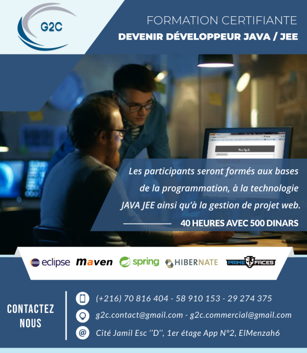 Formation pratique en JAVA JEE Formation pratique en JAVA JEE