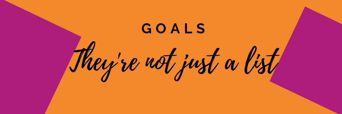 Set Real Goals. Stop Writing Lists. Set Real Goals. Stop Writing Lists.