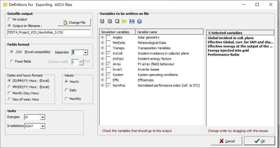 PVsyst Q&A - How to export hourly PV output power PVsyst Q&A - How to export hourly PV output power