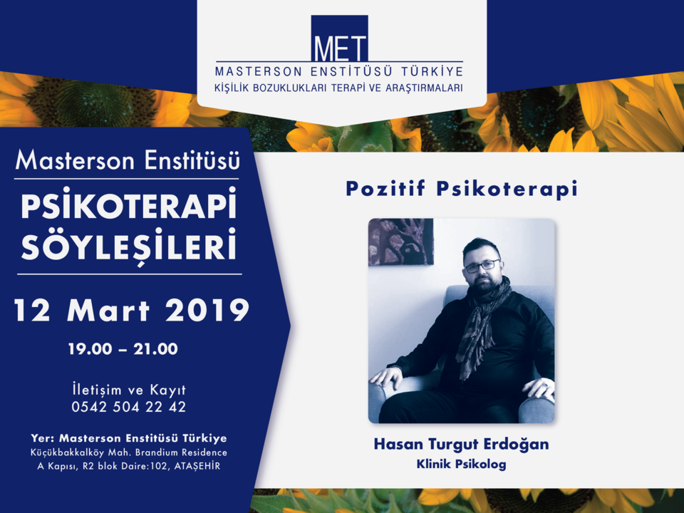 MASTERSON ENSTİTÜSÜ PSİKOTERAPİ SÖYLEŞİLERİ MASTERSON ENSTİTÜSÜ PSİKOTERAPİ SÖYLEŞİLERİ