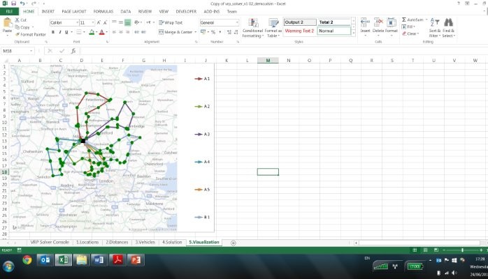 Solving Vehicle Routing Problems using Excel Solving Vehicle Routing Problems using Excel