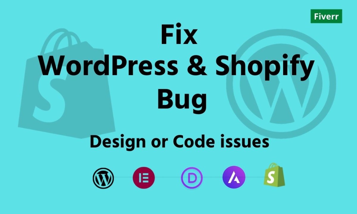 I will fix Shopify issues WordPress issues custom coding I will fix Shopify issues WordPress issues custom coding