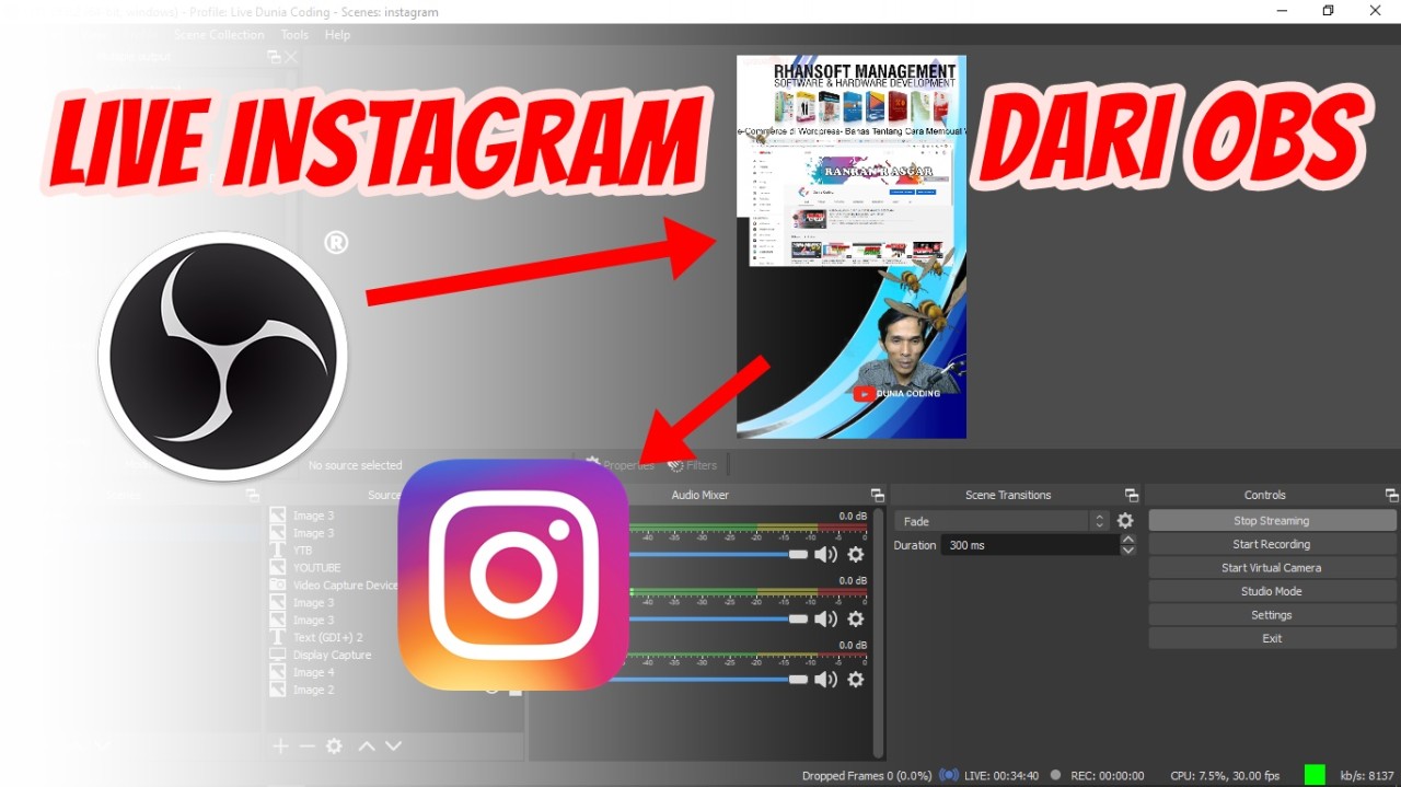 LIVE STREAMING INSTAGRAM VIA OBS LIVE STREAMING INSTAGRAM VIA OBS