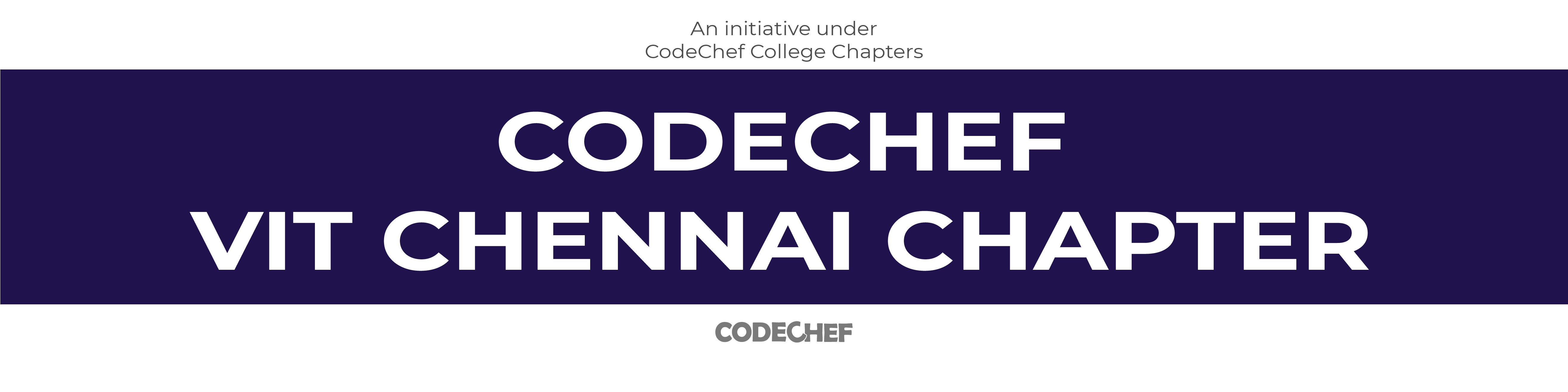 CodeChef VIT-Chennai Chapter | LinkedIn CodeChef VIT-Chennai Chapter | LinkedIn