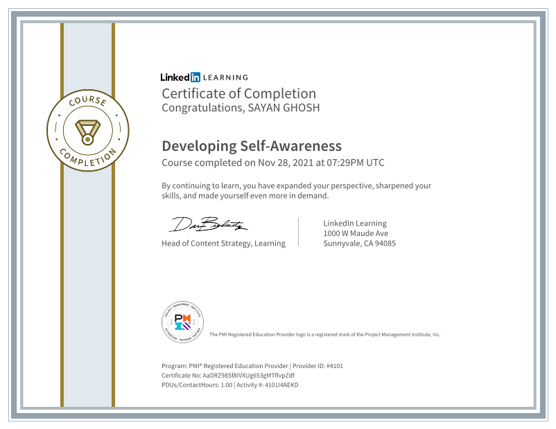 SAYAN GHOSH on LinkedIn: Certificate of Completion SAYAN GHOSH on LinkedIn: Certificate of Completion
