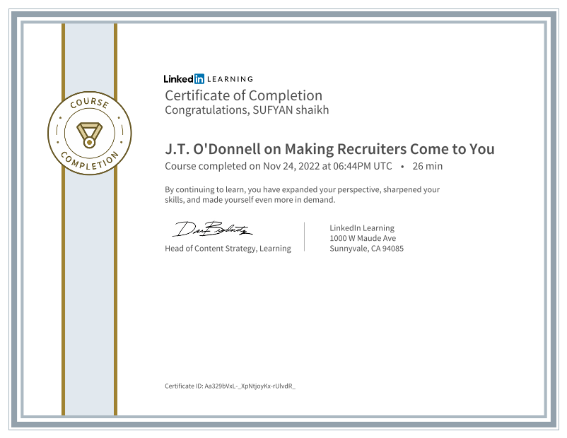 Sufyan Shaikh on LinkedIn: Certificate of Completion Sufyan Shaikh on LinkedIn: Certificate of Completion