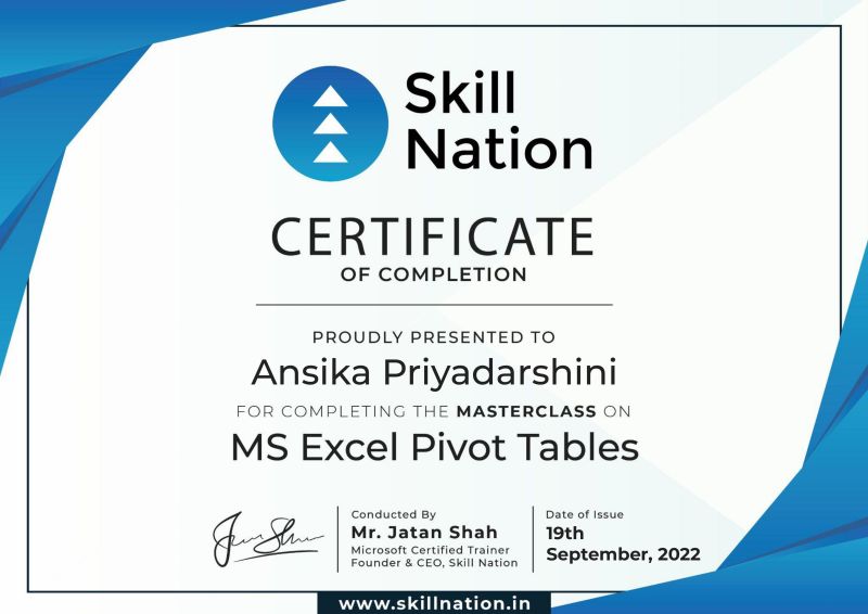 Ansika Priyadarshini on LinkedIn: #microsoftexcel #pivottables #opportunity Ansika Priyadarshini on LinkedIn: #microsoftexcel #pivottables #opportunity