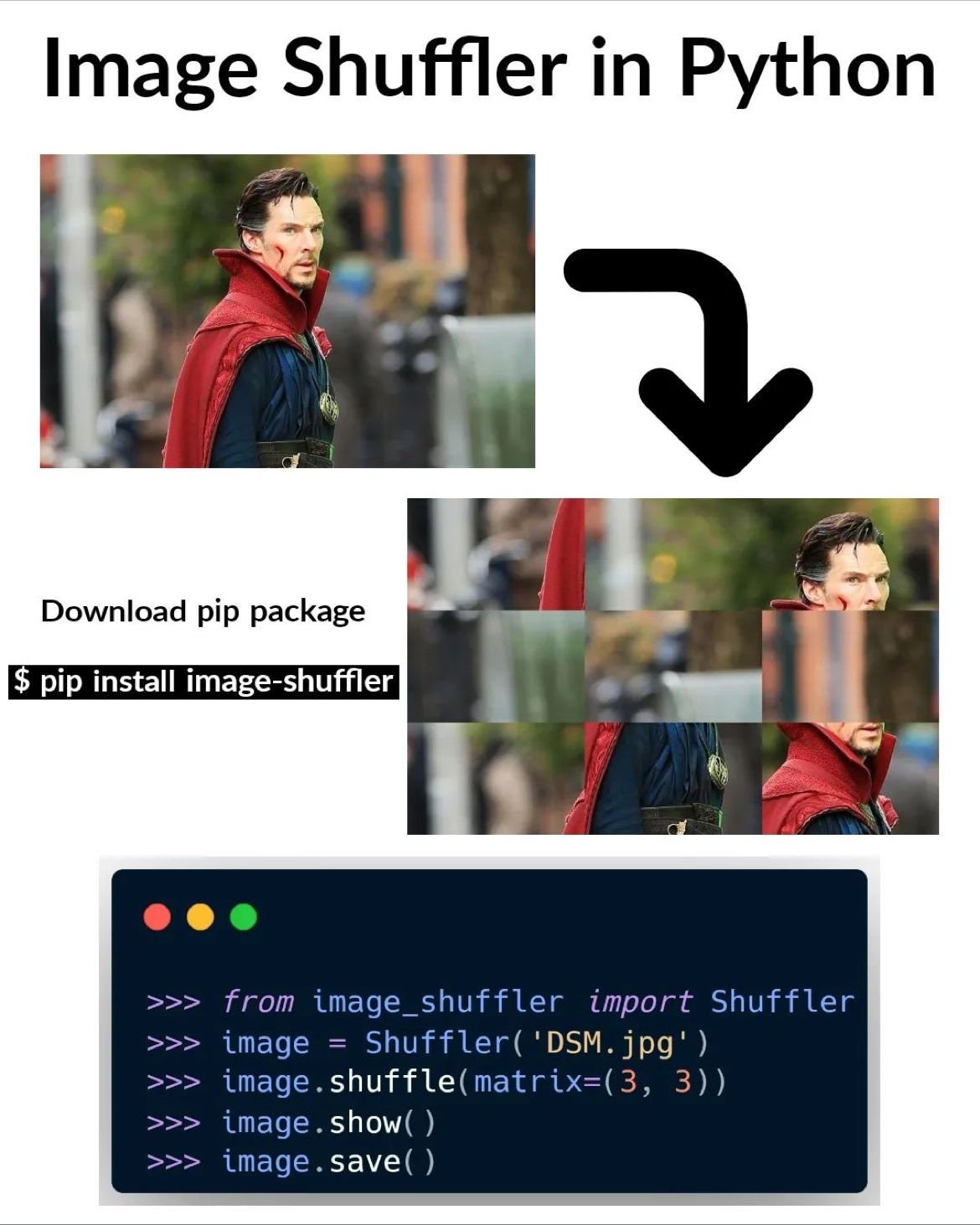 #imageprocessing #python #shuffler | Deepak Patidar #imageprocessing #python #shuffler | Deepak Patidar
