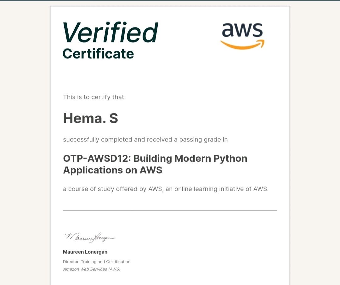 HEMA SRIDHAR on LinkedIn: #edx #aws HEMA SRIDHAR on LinkedIn: #edx #aws