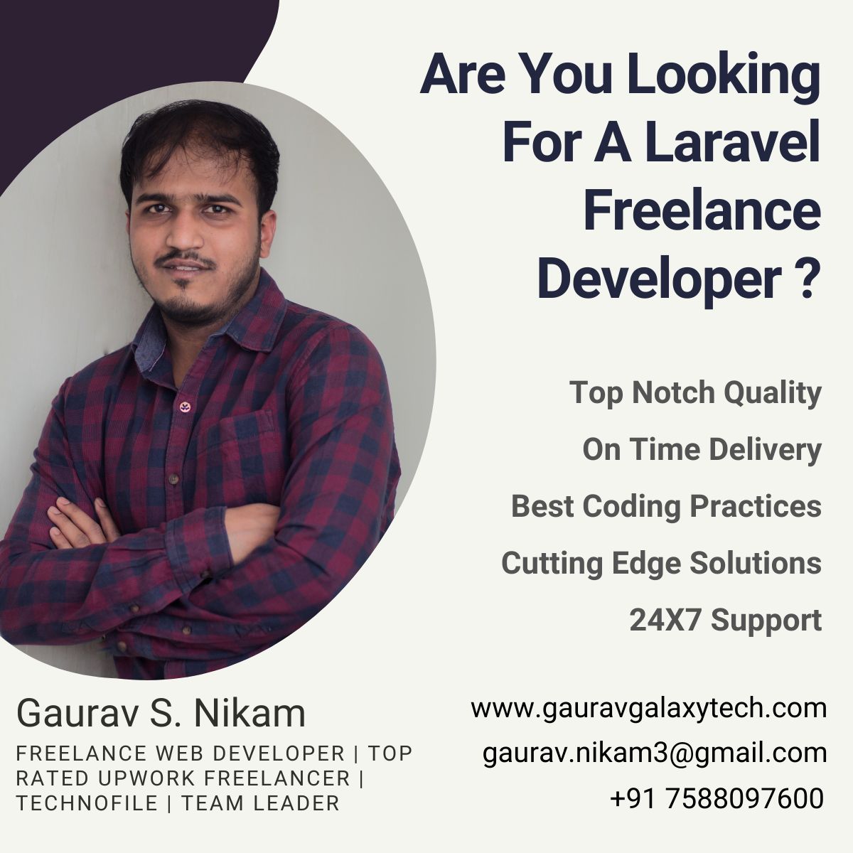 Gaurav Nikam on LinkedIn: #freelancing #laravel #vuejs #phpdeveloper # ... Gaurav Nikam on LinkedIn: #freelancing #laravel #vuejs #phpdeveloper # ...