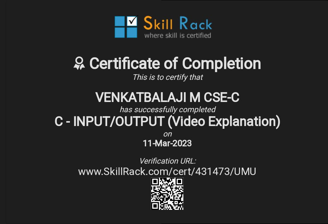 #coding #programming #cprogramming | Venkatbalaji M #coding #programming #cprogramming | Venkatbalaji M