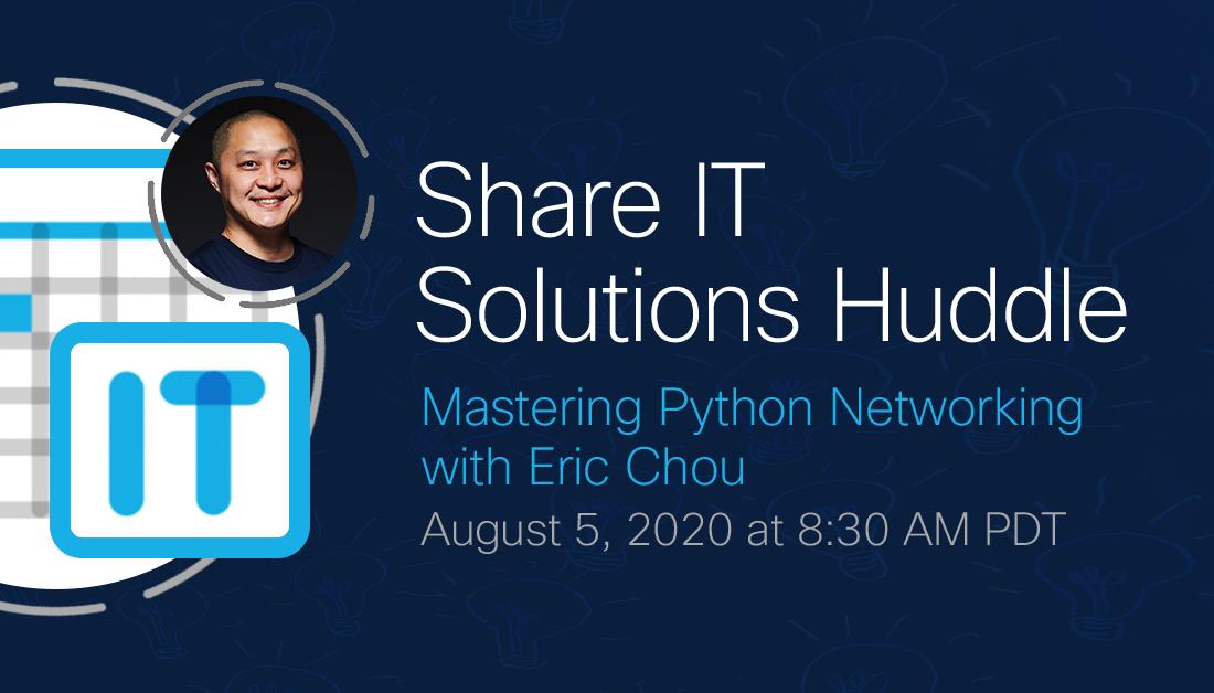 Cisco Learning & Certifications on LinkedIn: Join Eric Chou, author of ... Cisco Learning & Certifications on LinkedIn: Join Eric Chou, author of ...