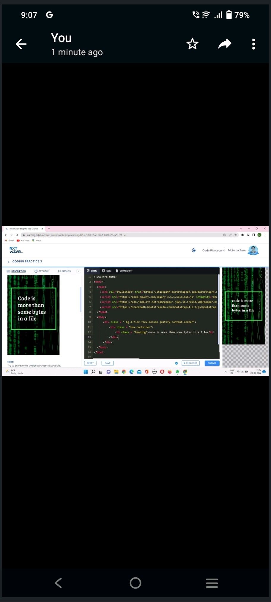 Mohana Sree Katam on LinkedIn: #ccbp #fullstackdeveloper #coding # ... Mohana Sree Katam on LinkedIn: #ccbp #fullstackdeveloper #coding # ...