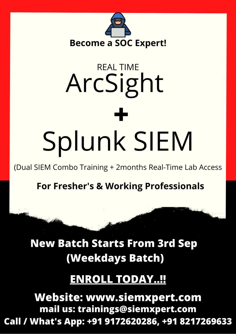 Sulabh Mishra on LinkedIn: #cybersecurity #siem #arcsight #splunk #soc ... Sulabh Mishra on LinkedIn: #cybersecurity #siem #arcsight #splunk #soc ...
