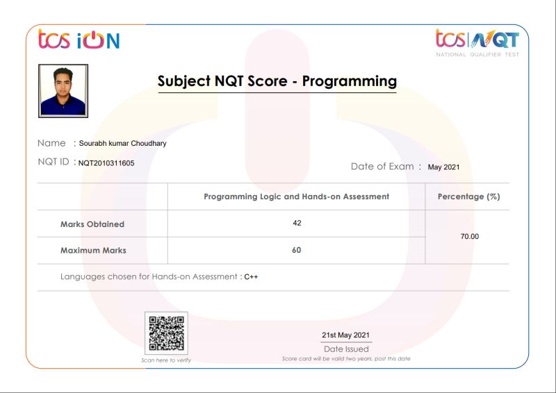 Sourabh Choudhary on LinkedIn: #tcs #nqt #programming #cognitive # ... Sourabh Choudhary on LinkedIn: #tcs #nqt #programming #cognitive # ...