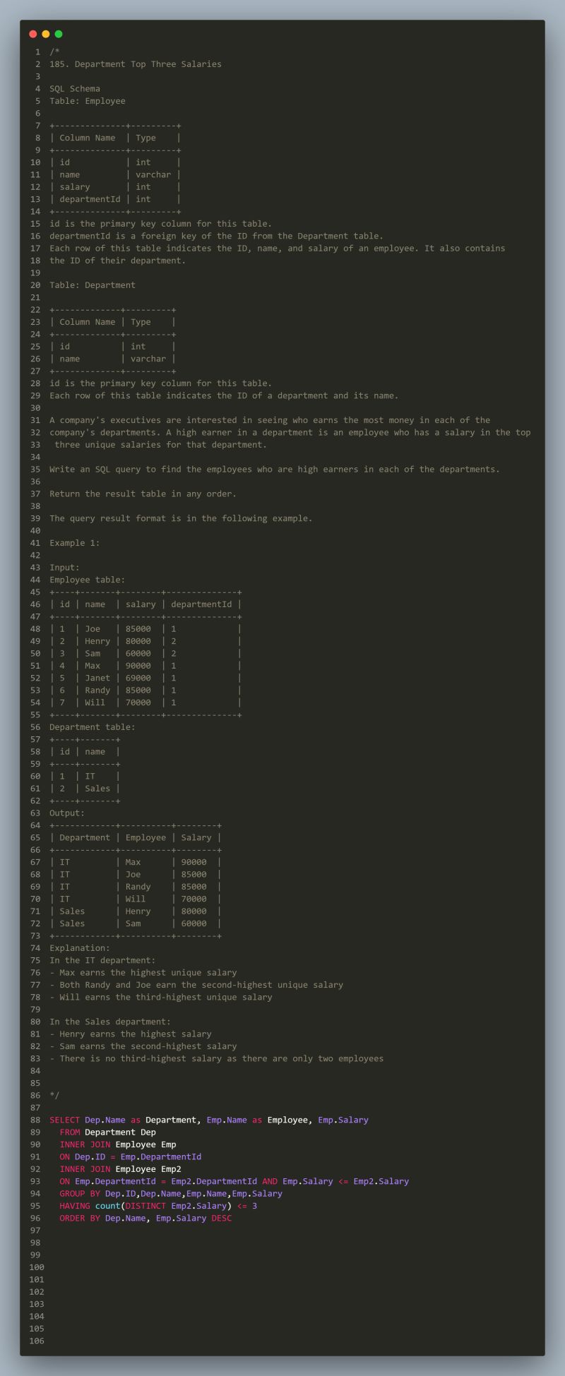 #sql #sqlserver #problemsolving #leetcode | Sabbir Ahmed #sql #sqlserver #problemsolving #leetcode | Sabbir Ahmed