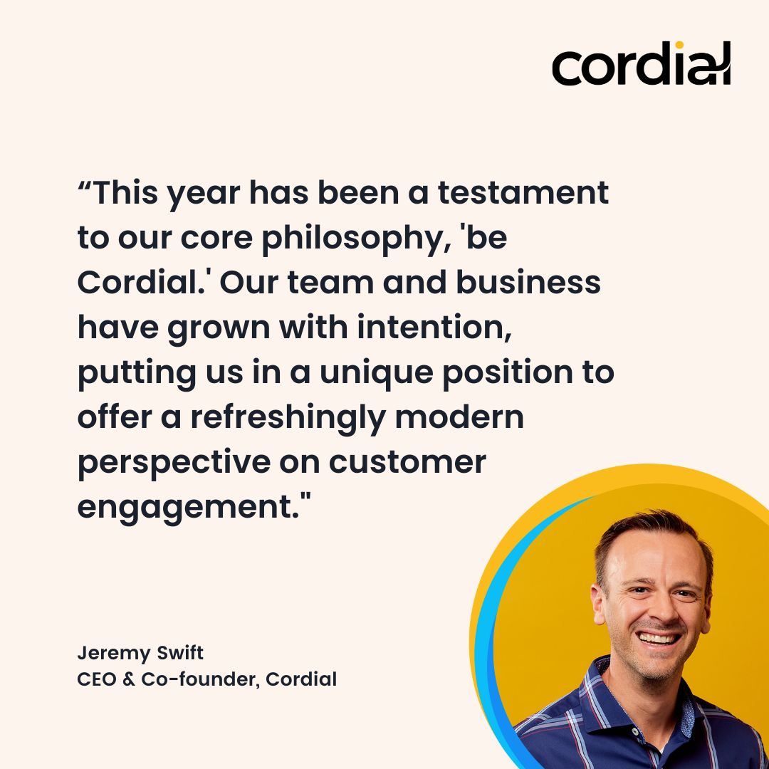 Cordial on LinkedIn: #becordial #martech #companygrowth Cordial on LinkedIn: #becordial #martech #companygrowth