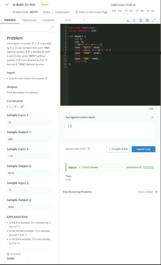 Shruthi S on LinkedIn: #coding #codechef #100daysofcodechallenge # ... Shruthi S on LinkedIn: #coding #codechef #100daysofcodechallenge # ...