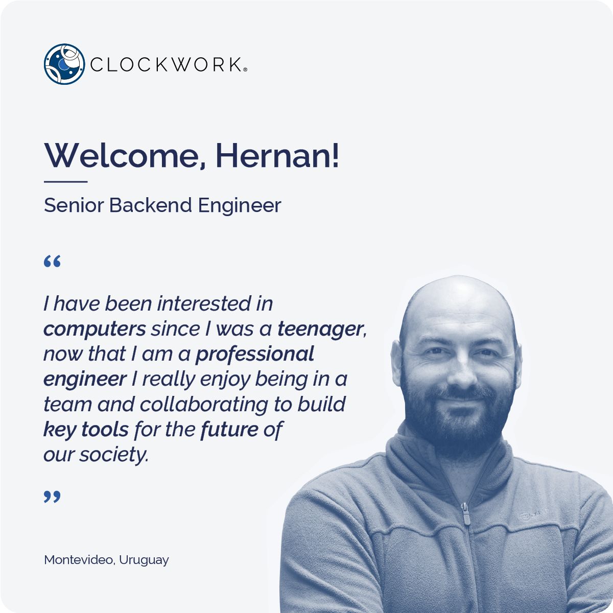 Clockwork on LinkedIn: #engineer #welcome #team Clockwork on LinkedIn: #engineer #welcome #team