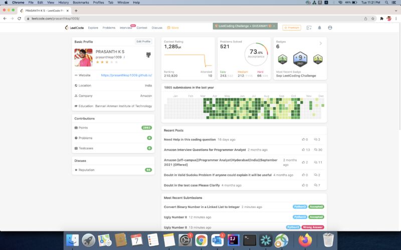 Prasanth Krupanandam Sivagami on LinkedIn: #success #leetcode #python # ... Prasanth Krupanandam Sivagami on LinkedIn: #success #leetcode #python # ...