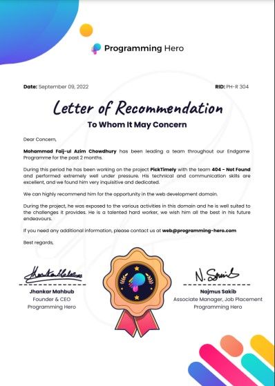 Alhamdulillah! Successfully got it. Thanks to Programming Hero ... Alhamdulillah! Successfully got it. Thanks to Programming Hero ...