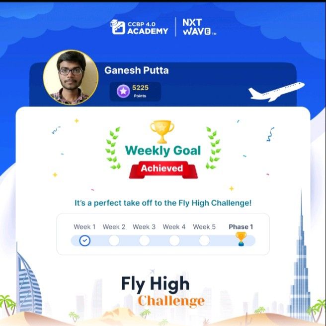 Ganesh Putta on LinkedIn: #nxtwave #goal Ganesh Putta on LinkedIn: #nxtwave #goal