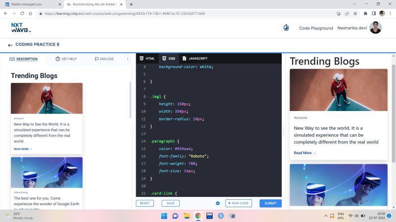 Neeharika Devi Vittanala on LinkedIn: #day22 #30daysofcodechallenge # ... Neeharika Devi Vittanala on LinkedIn: #day22 #30daysofcodechallenge # ...