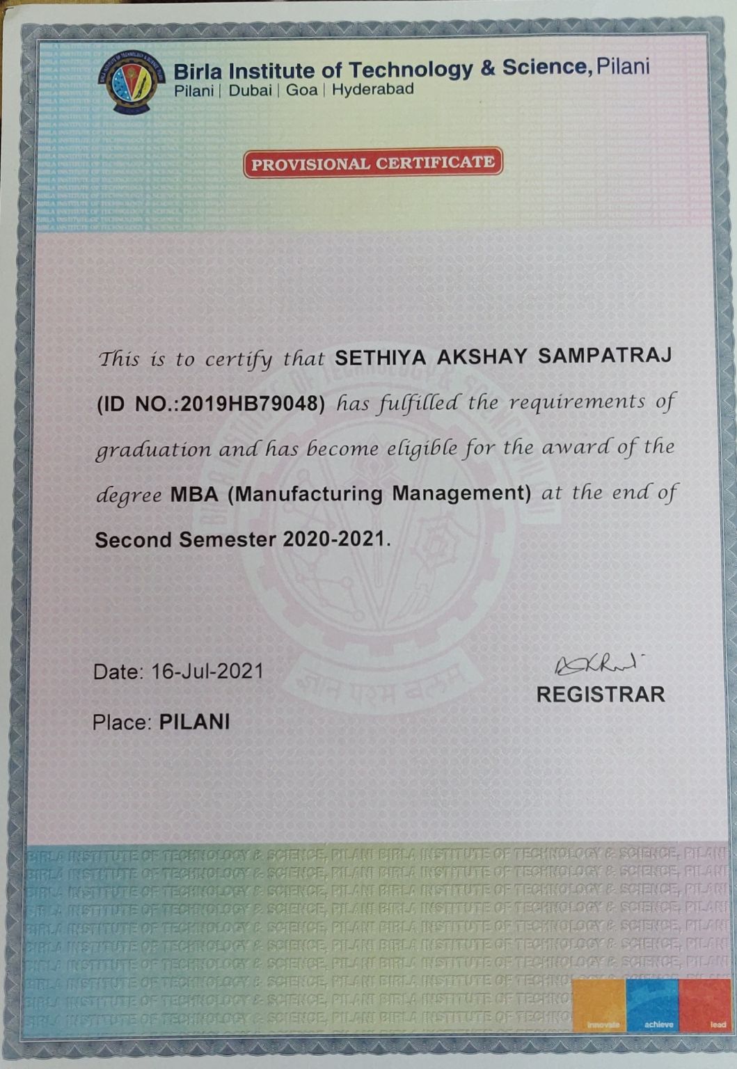 #mba #bitspilani #wilp | Akshay Sethiya | 13 comments #mba #bitspilani #wilp | Akshay Sethiya | 13 comments