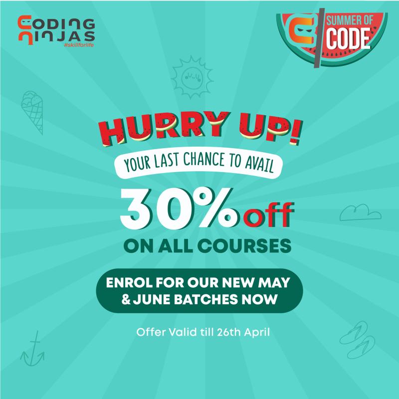Coding Ninjas on LinkedIn: #codingninjas #code #coding #skillforlife Coding Ninjas on LinkedIn: #codingninjas #code #coding #skillforlife