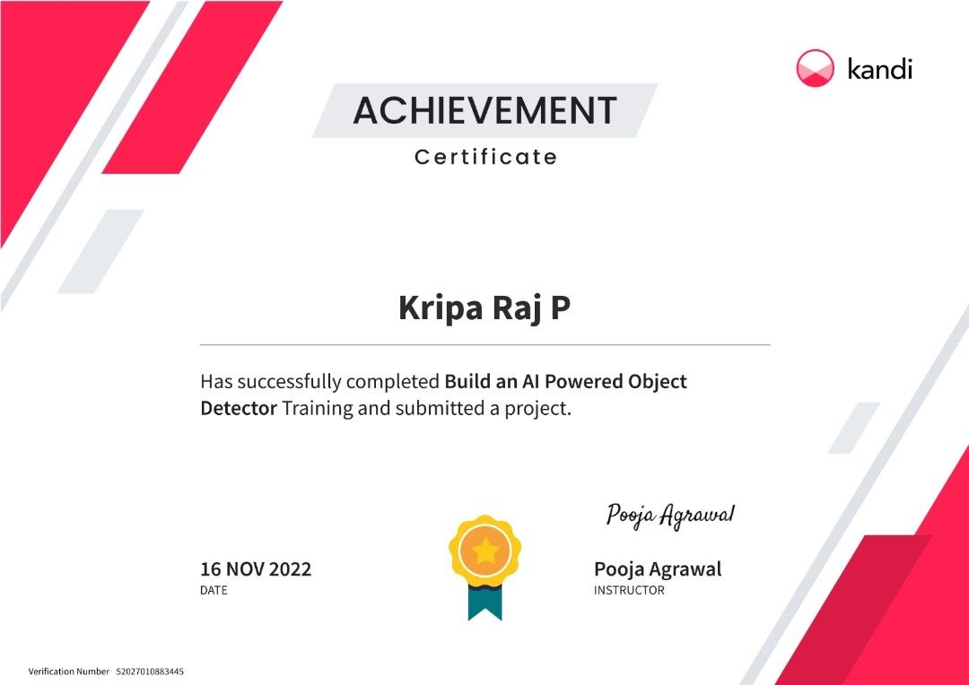 Kripa Raj on LinkedIn: #training #project #ai #openweaver Kripa Raj on LinkedIn: #training #project #ai #openweaver