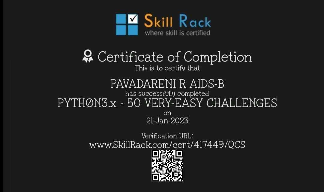 Pavadareni R on LinkedIn: #skillrack #python #pythonprogramming Pavadareni R on LinkedIn: #skillrack #python #pythonprogramming