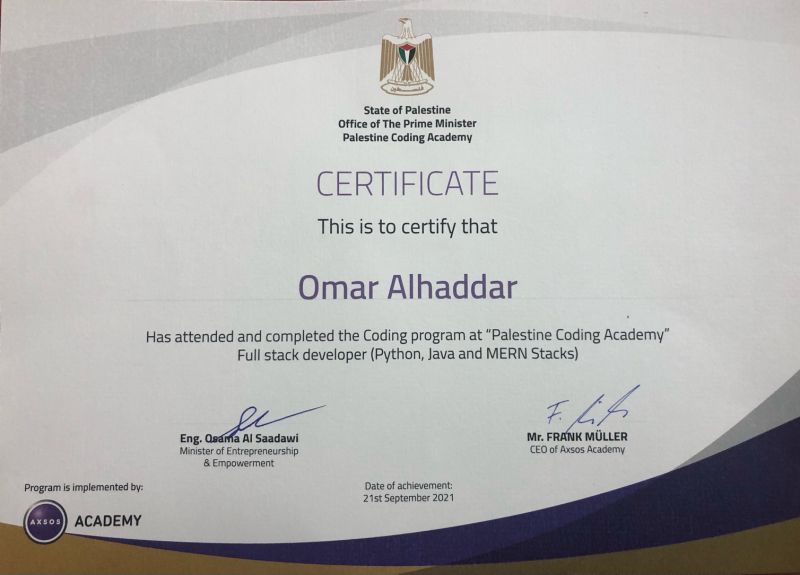 Omar Alhaddar on LinkedIn: #python #javascript #java #job #training # ... Omar Alhaddar on LinkedIn: #python #javascript #java #job #training # ...