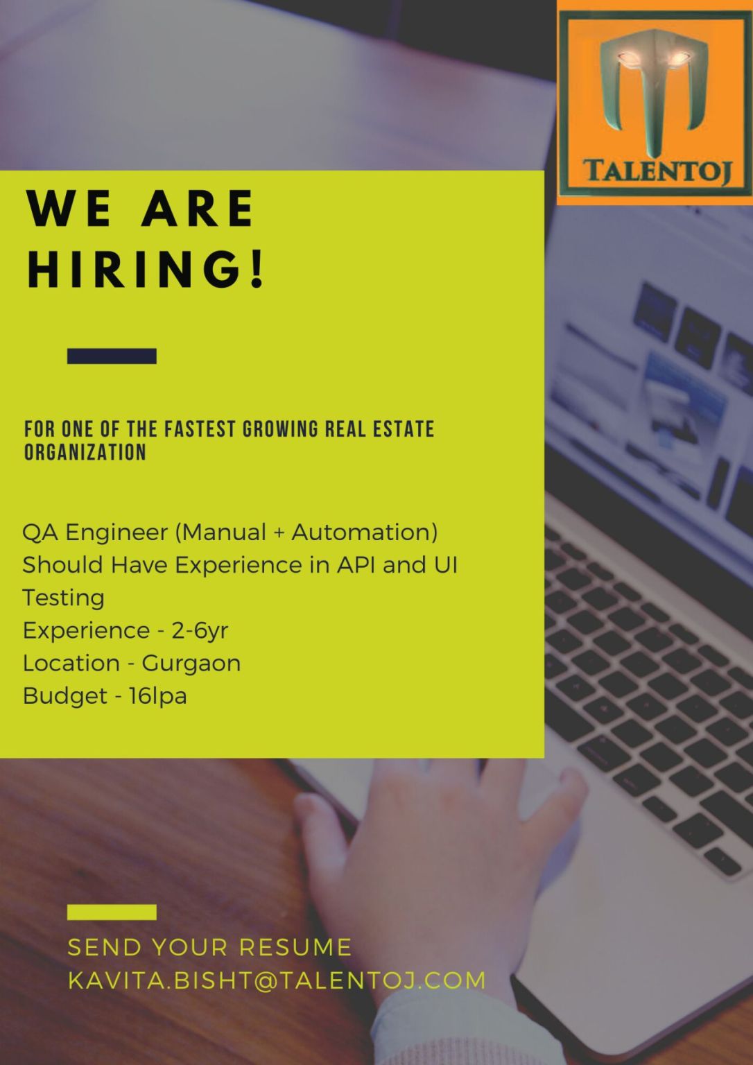 Talentoj on LinkedIn: #hiring #qaengineer #manual #automation # ... Talentoj on LinkedIn: #hiring #qaengineer #manual #automation # ...