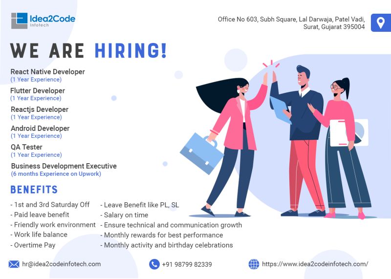 Idea2Code Infotech LLP on LinkedIn: #hiring #flutter #1years # ... Idea2Code Infotech LLP on LinkedIn: #hiring #flutter #1years # ...