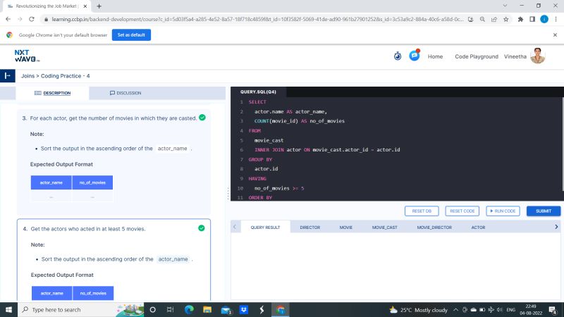 Vineetha B on LinkedIn: #codingpractices #sql #sqlite #sqldeveloper # ... Vineetha B on LinkedIn: #codingpractices #sql #sqlite #sqldeveloper # ...
