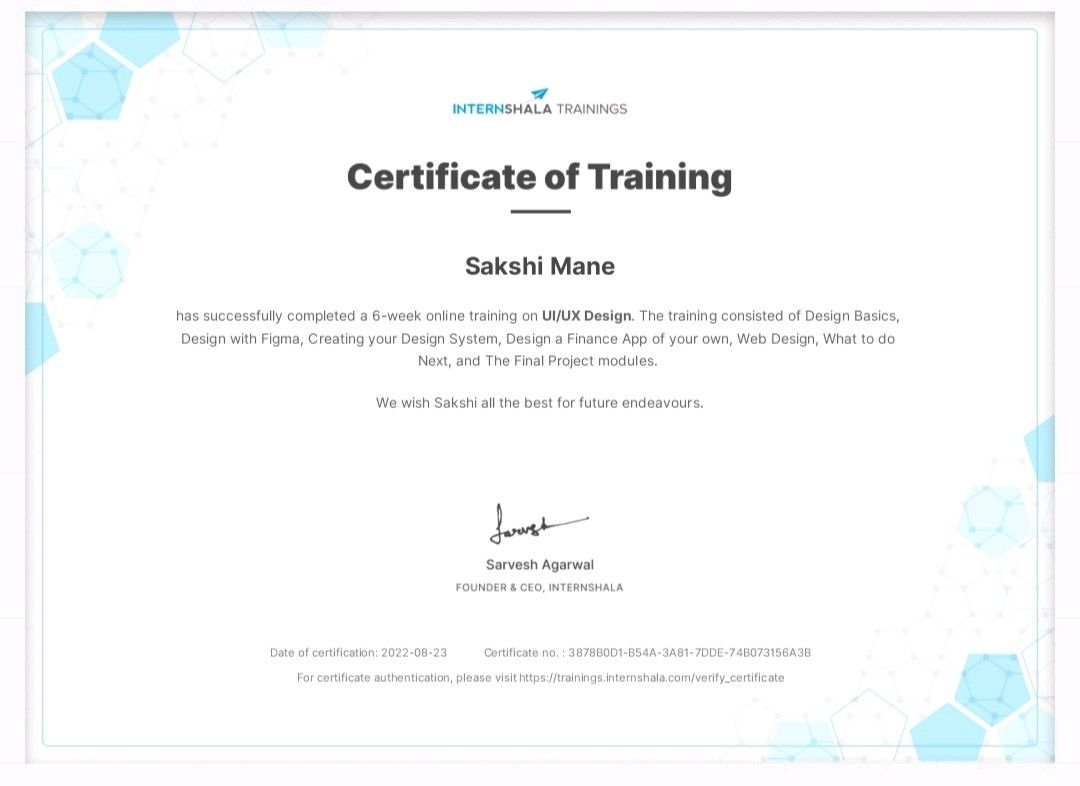 Sakshi Mane on LinkedIn: #done #uiuxdesigner Sakshi Mane on LinkedIn: #done #uiuxdesigner