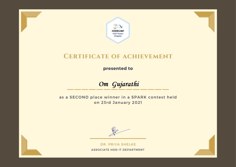 Om Gujarathi on LinkedIn: #competitivecoding #codechef Om Gujarathi on LinkedIn: #competitivecoding #codechef