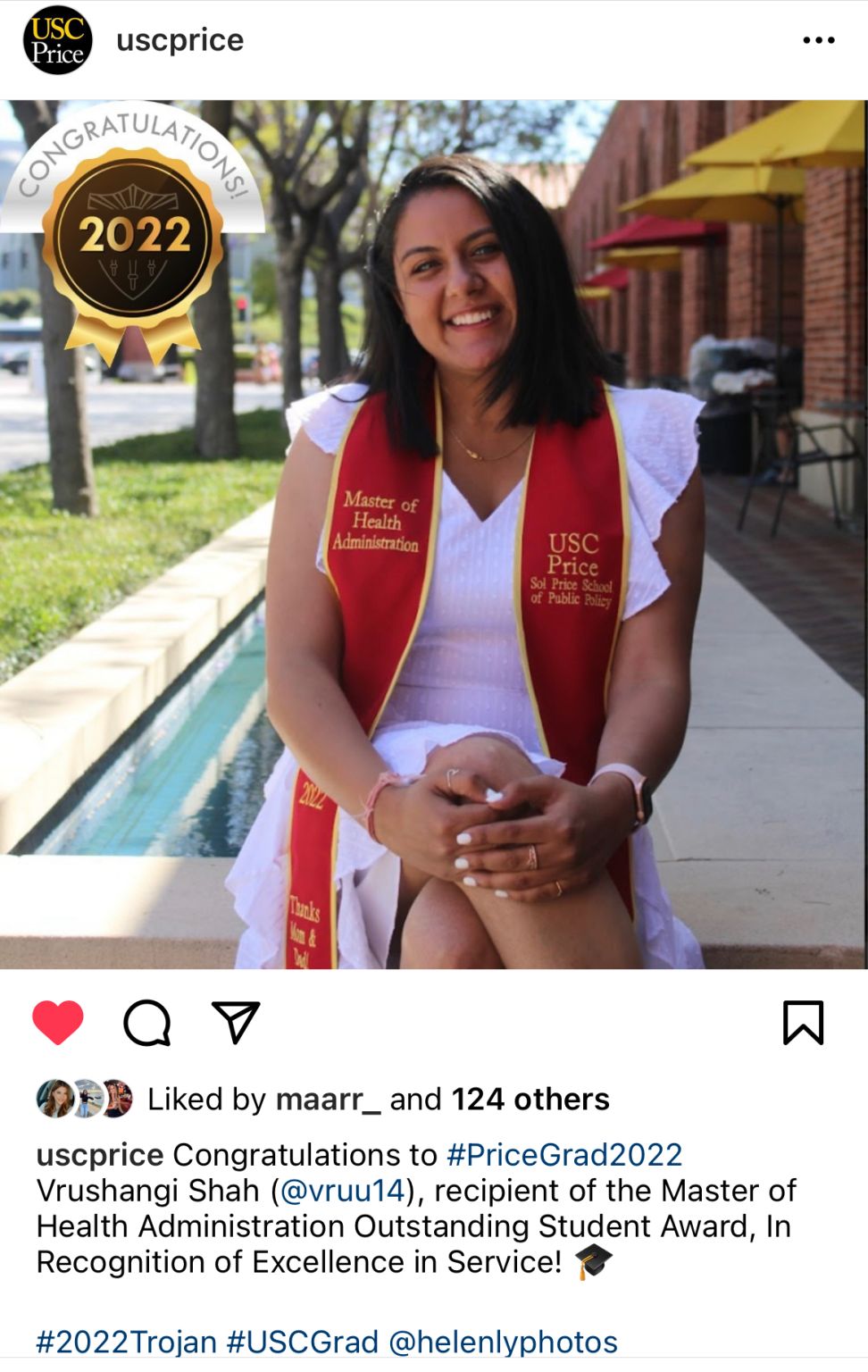 Vrushangi Shah, MHA on LinkedIn: #priceproud #uscgrad #healthcare #mha ... Vrushangi Shah, MHA on LinkedIn: #priceproud #uscgrad #healthcare #mha ...
