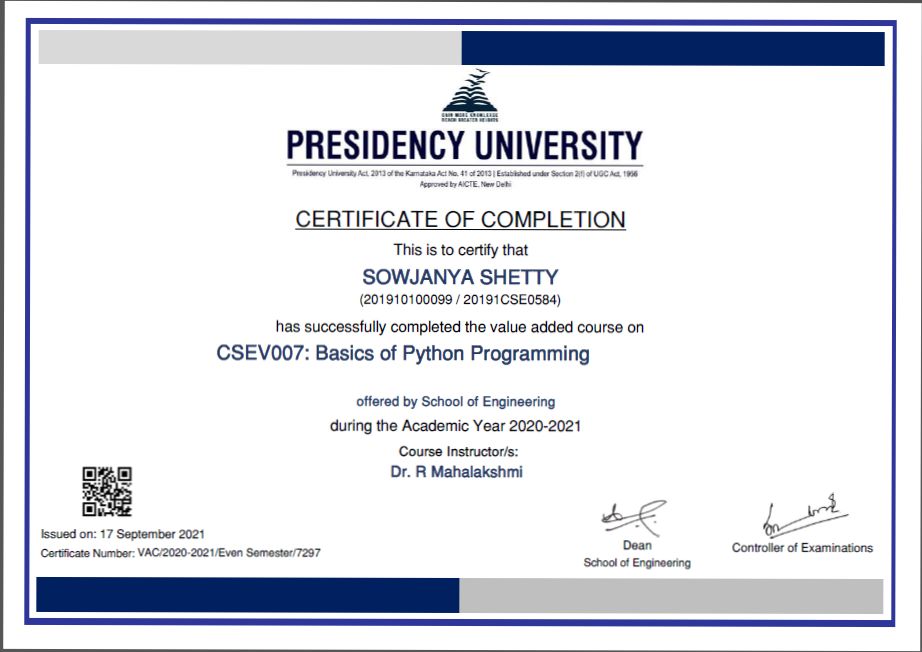 Sowjanya Shetty on LinkedIn: #pythonprogramming Sowjanya Shetty on LinkedIn: #pythonprogramming
