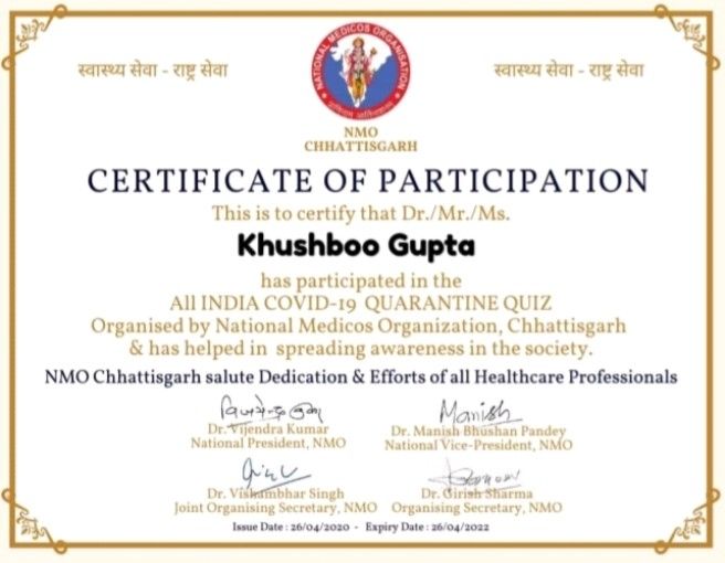 Khushboo gupta on LinkedIn: #certificate Khushboo gupta on LinkedIn: #certificate