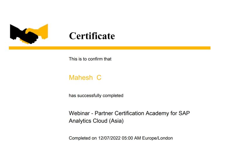 Mahesh C posted on LinkedIn Mahesh C posted on LinkedIn