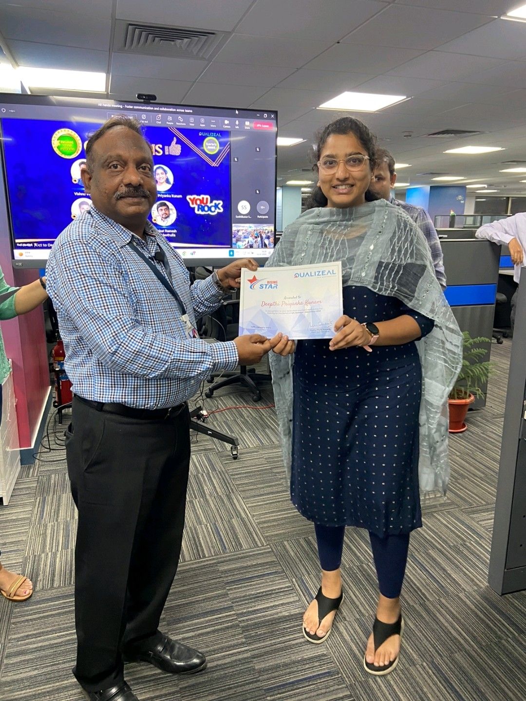 Deepthi Priyanka on LinkedIn: #risingstar #thankyou #gratitude #qualizeal Deepthi Priyanka on LinkedIn: #risingstar #thankyou #gratitude #qualizeal