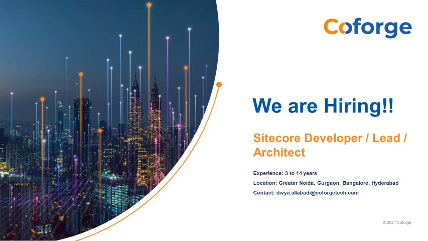 Komal Dhiman on LinkedIn: #hiring #sitecore Komal Dhiman on LinkedIn: #hiring #sitecore
