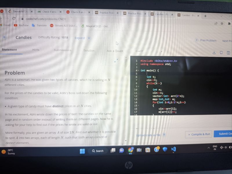 Saurabh Pandey on LinkedIn: #candies #codechef #datastructures # ... Saurabh Pandey on LinkedIn: #candies #codechef #datastructures # ...