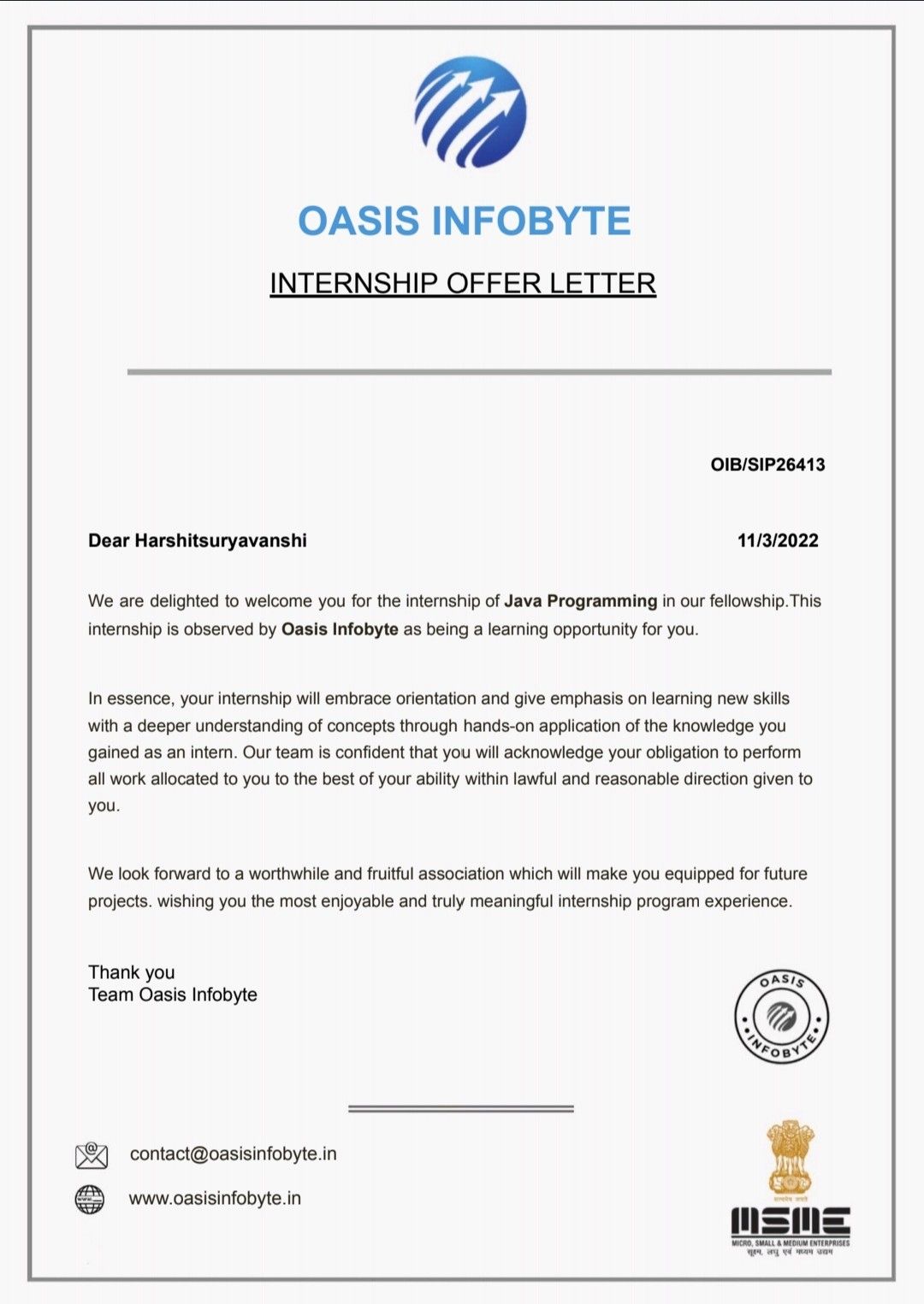#internship #java #programming #oasisinfobyte | Harshit Suryavanshi #internship #java #programming #oasisinfobyte | Harshit Suryavanshi