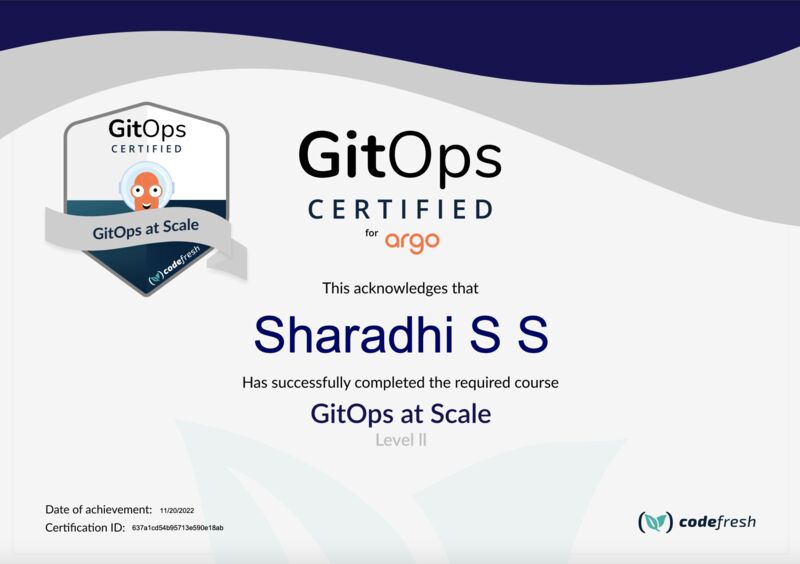 Sharadhi S. on LinkedIn: #codefresh #gitops #argocd #kubernetes # ... Sharadhi S. on LinkedIn: #codefresh #gitops #argocd #kubernetes # ...