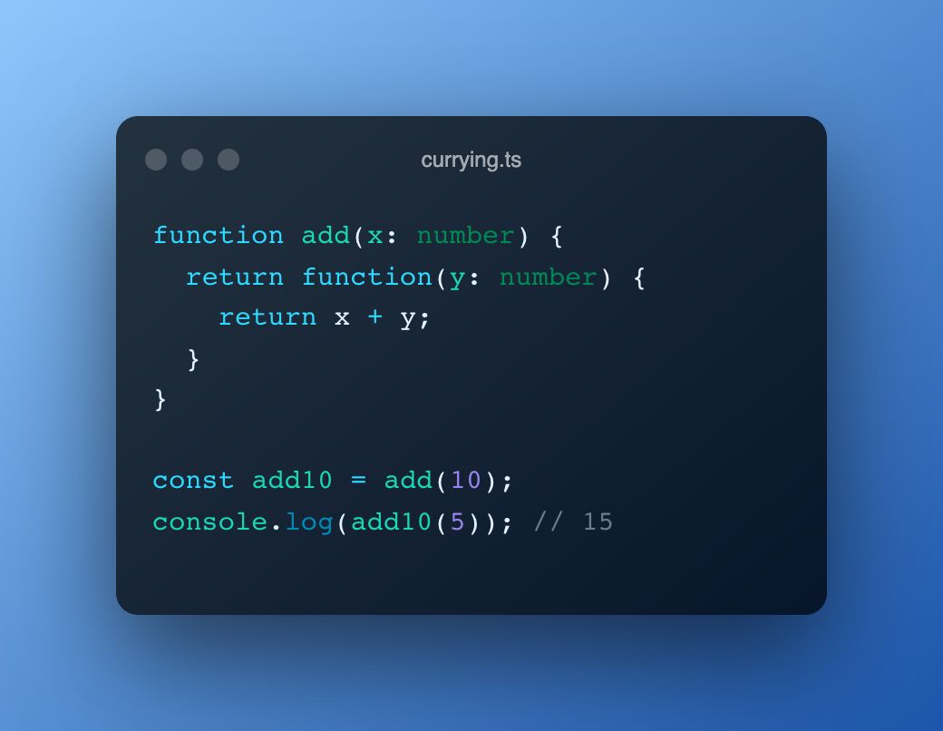 Preston Wallace on LinkedIn: #currying #typescript #softwareengineering ... Preston Wallace on LinkedIn: #currying #typescript #softwareengineering ...