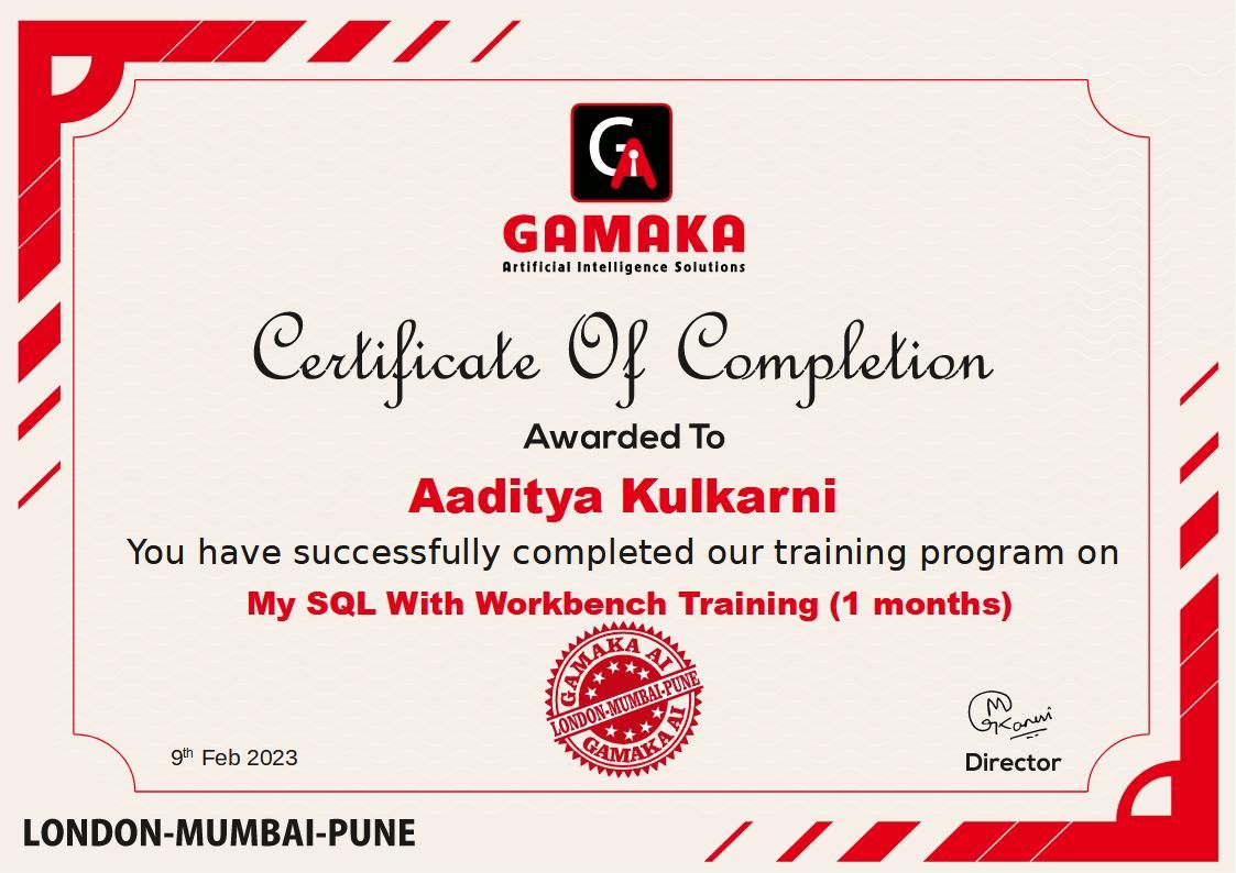 aaditya kulkarni on LinkedIn: #gamakaai #sql #sqlserver #sqldeveloper # ... aaditya kulkarni on LinkedIn: #gamakaai #sql #sqlserver #sqldeveloper # ...