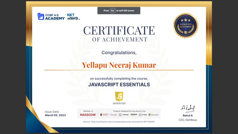 Neeraj Kumar Yellapu on LinkedIn: #javascript #share #programming # ... Neeraj Kumar Yellapu on LinkedIn: #javascript #share #programming # ...