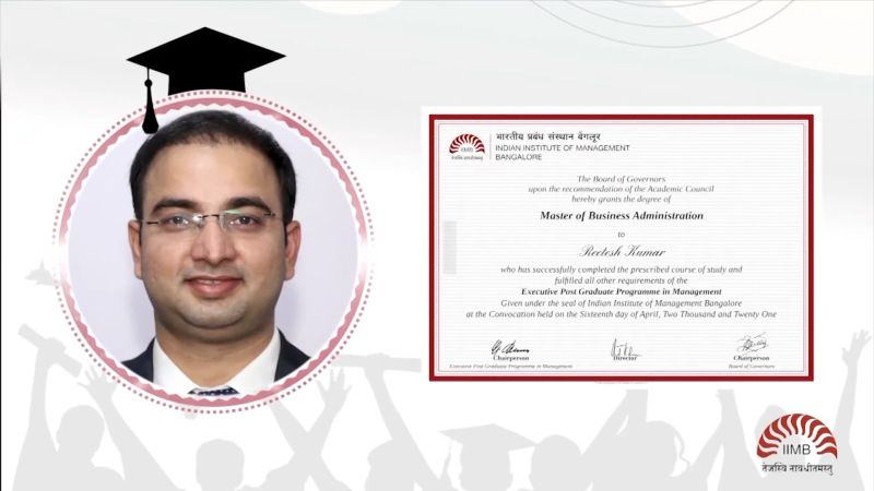 Reetesh Kumar on LinkedIn: Elated to be graduated with an MBA degree ... Reetesh Kumar on LinkedIn: Elated to be graduated with an MBA degree ...